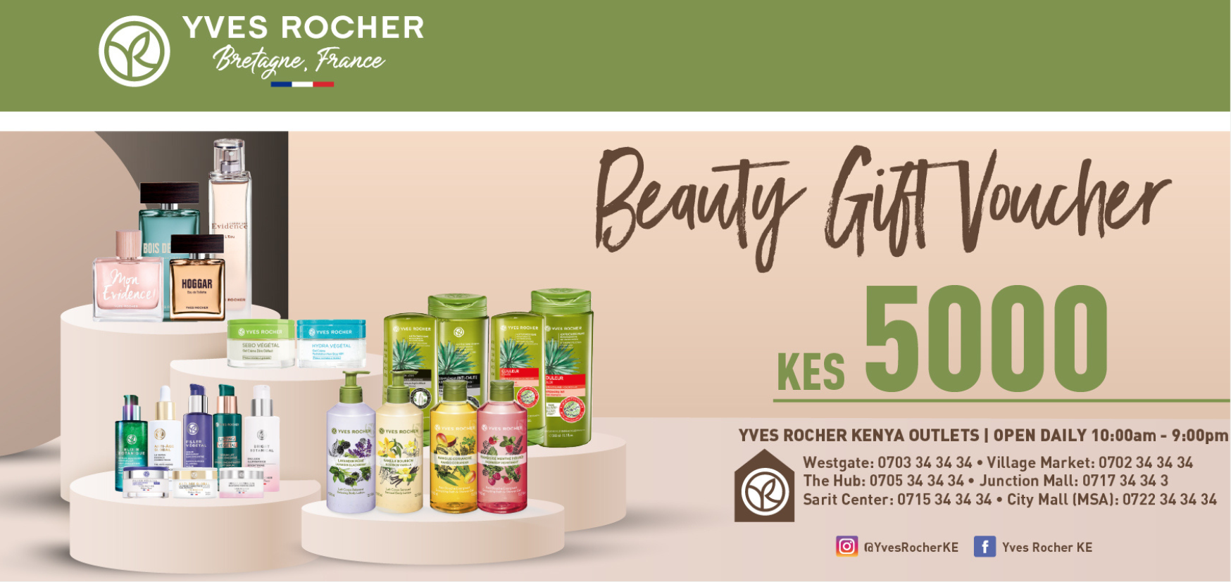 Yves Rocher Gift Card – Yves Rocher - Kenya